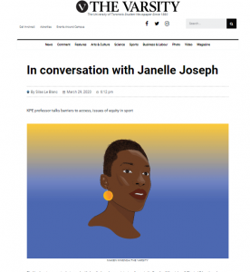 In Conversation with Janelle Joseph - issues of equity in sport ...